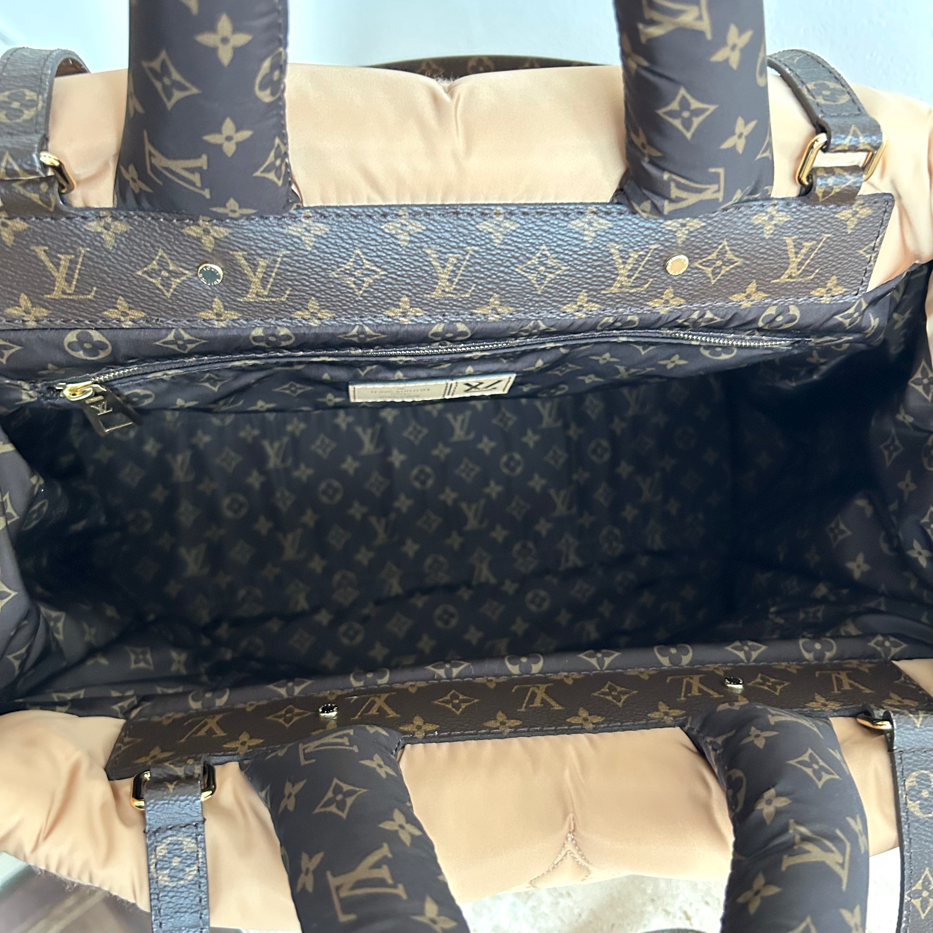 Pre-Owned LOUIS VUITTON Econyl Nylon Monogram Giant Puffer OnTheGo GM – Valamode