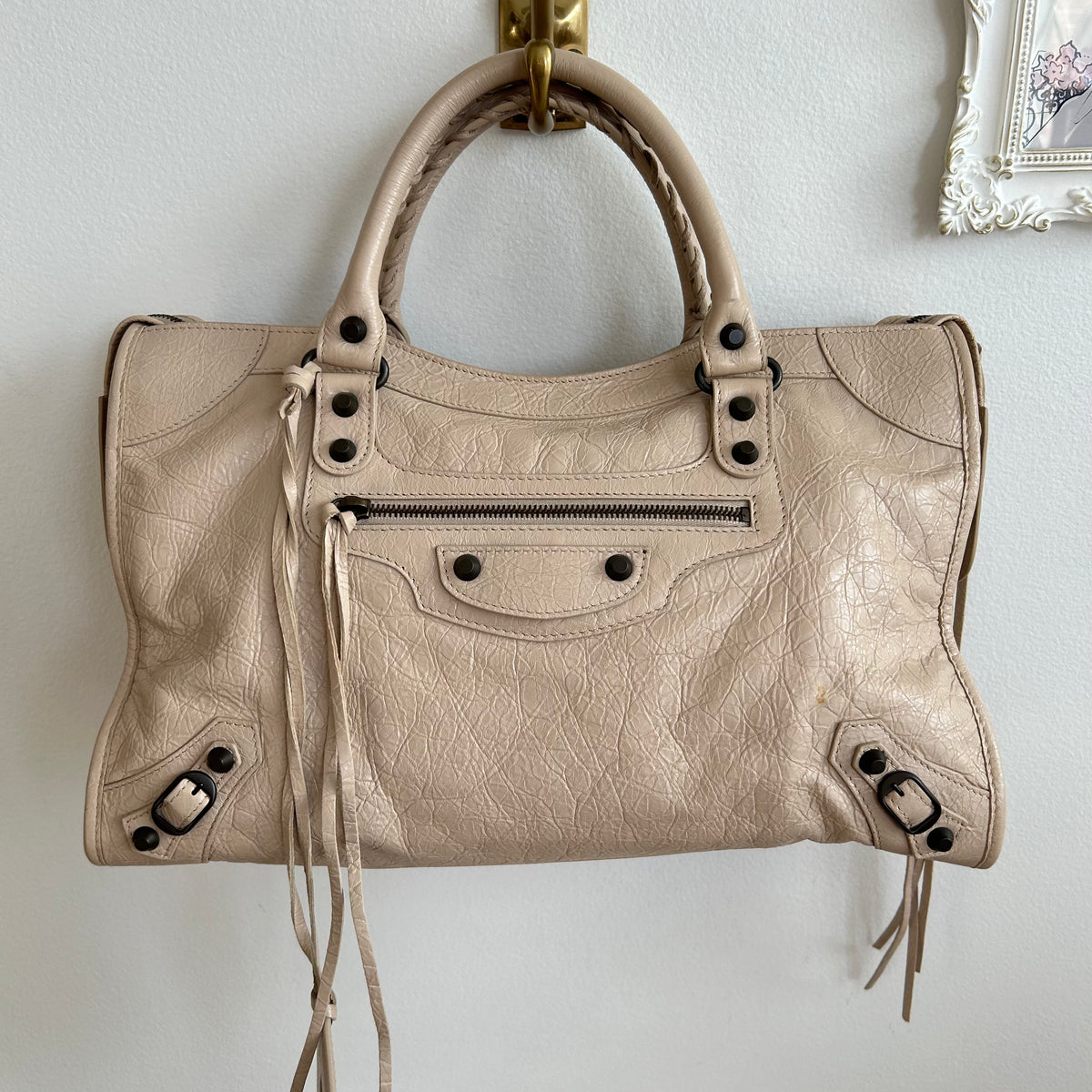 Pre-Owned BALENCIAGA Beige City Bag – Valamode